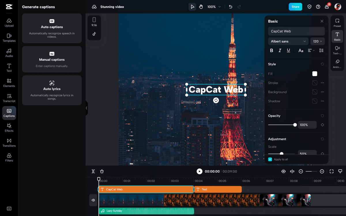 La suite de création CapCut pour le montage de vidéos, la conception de ...